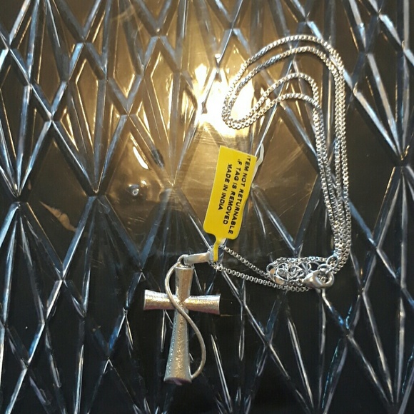 Unlisted | Jewelry | Sterling Silver Cross Wbox Chain | Poshmark